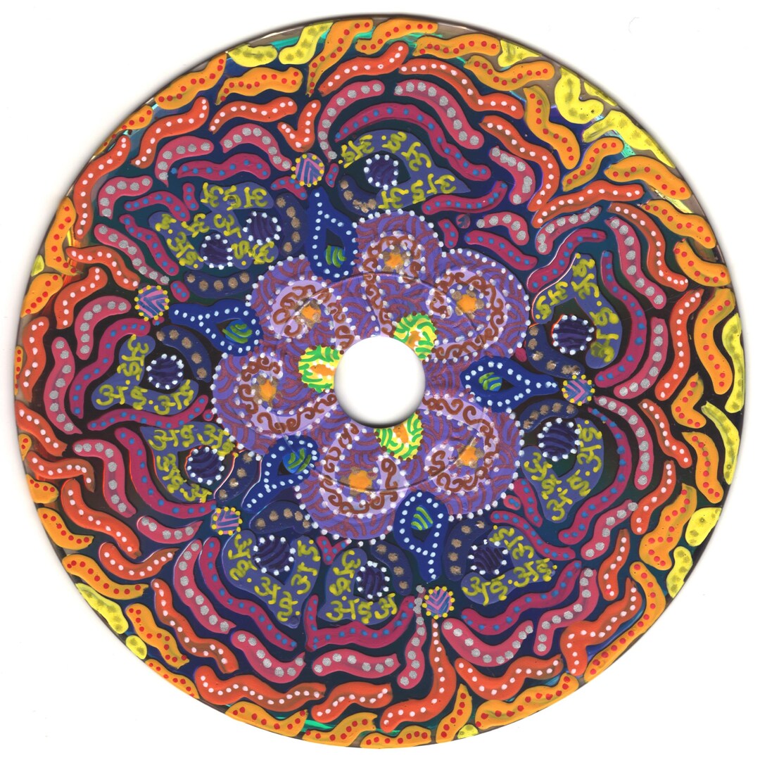 Mandala Painting Wall Art on CD - Etsy