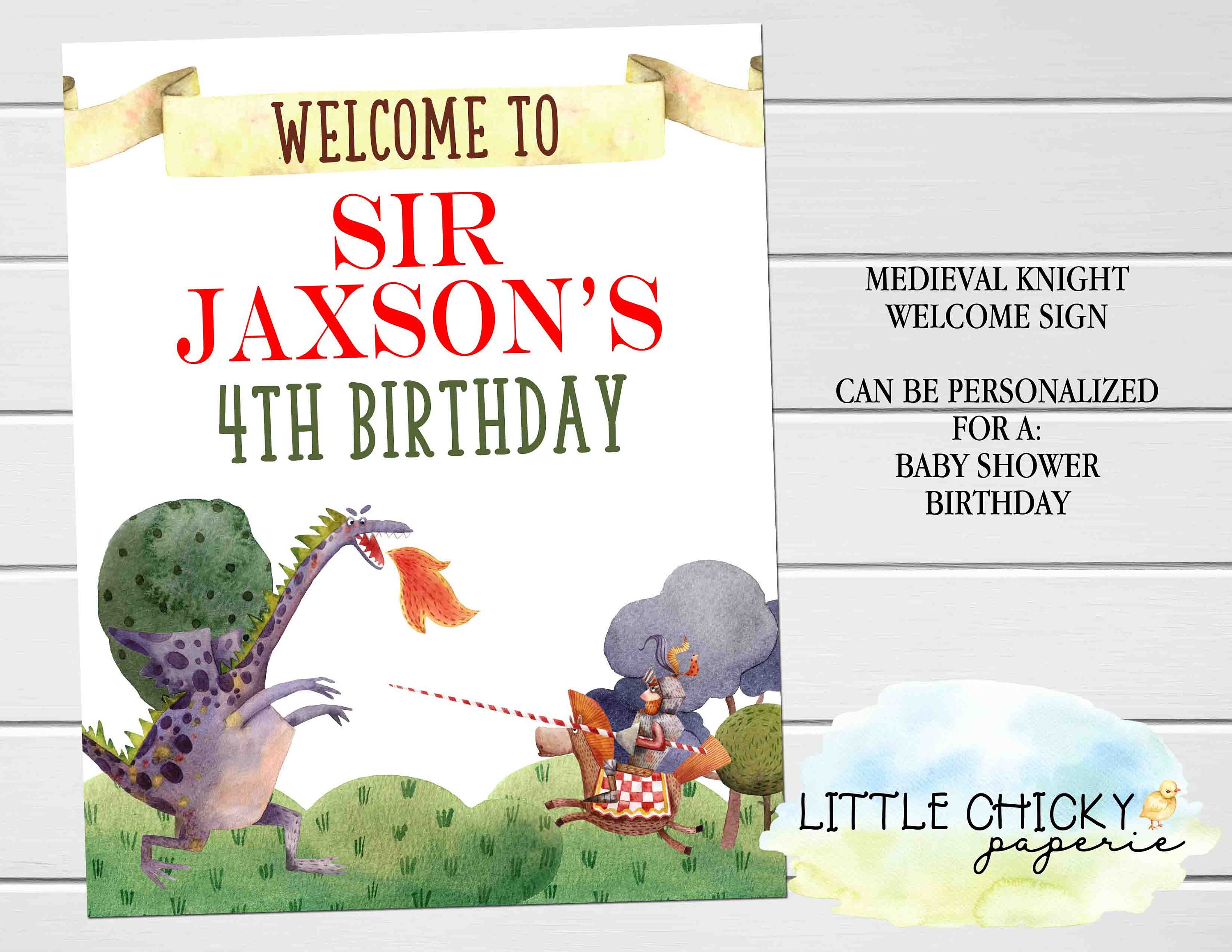 Medieval Knight Birthday Invitation Knight Birthday - Etsy