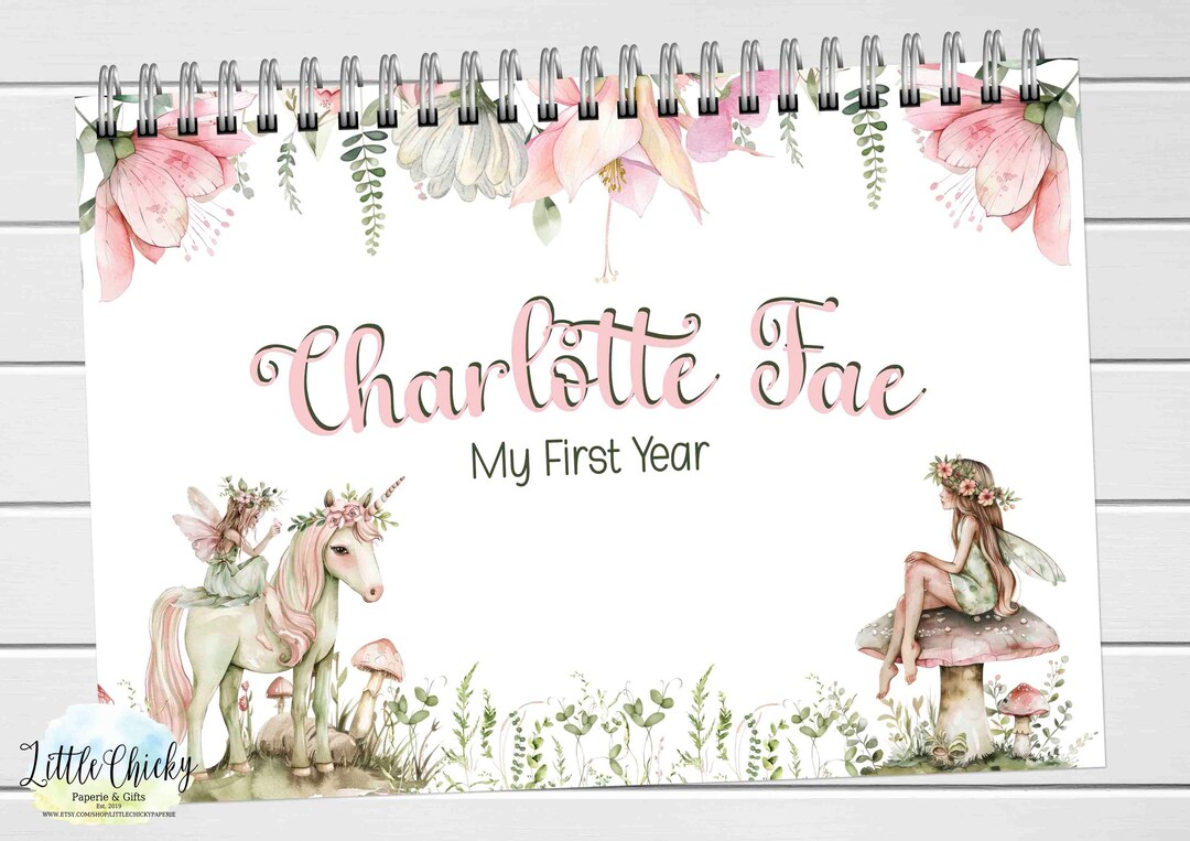 Fairies and Flowers Baby's First Year Calendar, First Year Calendar ...