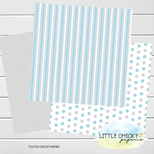 Teddy Bear Digital Paper Set, Blue Teddy Bear Digital Paper Set ...