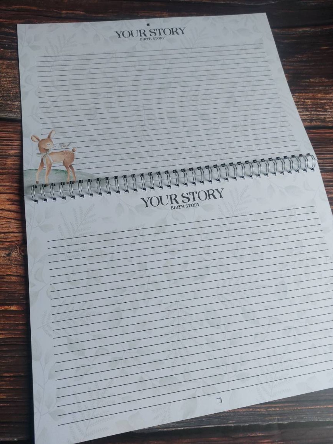 Deer Baby's First Year Calendar Baby Deer First Year - Etsy