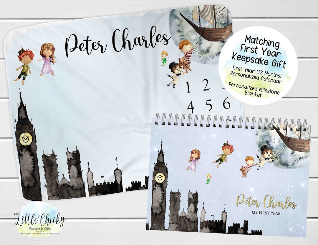 Peter Pan First Year Keepsake Gift Set, Peter Pan First Year Calendar ...