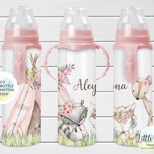 Farm Animals 8oz Baby Bottle Sublimation Design Kids - Etsy