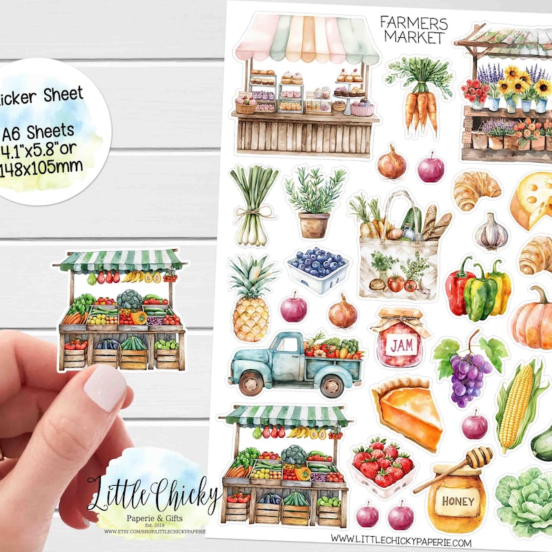 Farmer Sticker - Etsy