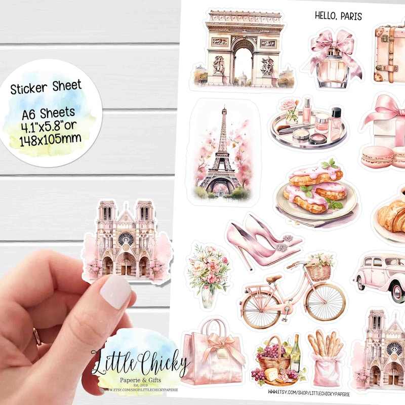 Paris Sticker - Etsy