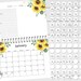 Sunflower Highland Cow Baby's First Year Calendar, First Year Calendar ...