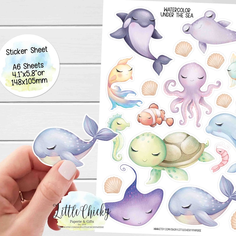 Ocean Stickers - Etsy