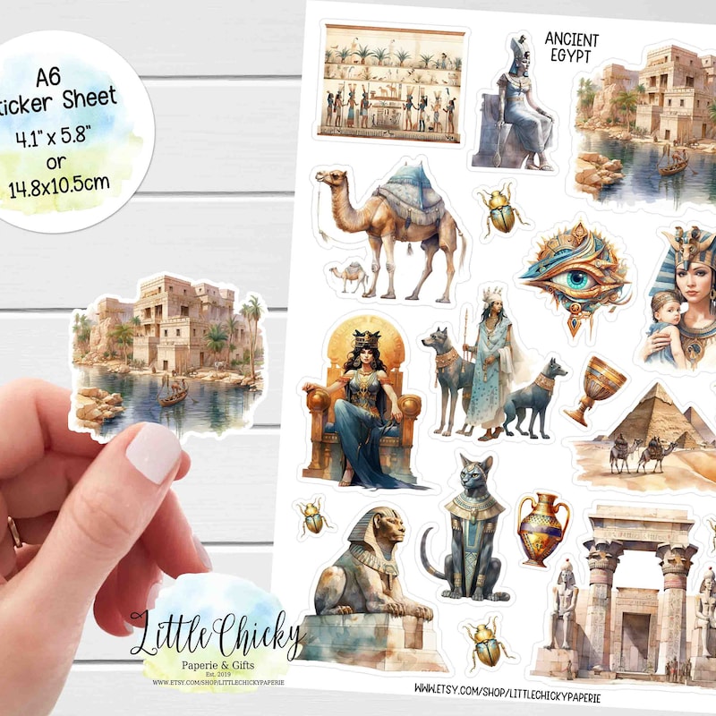 Egypt Stickers Kit - Etsy UK