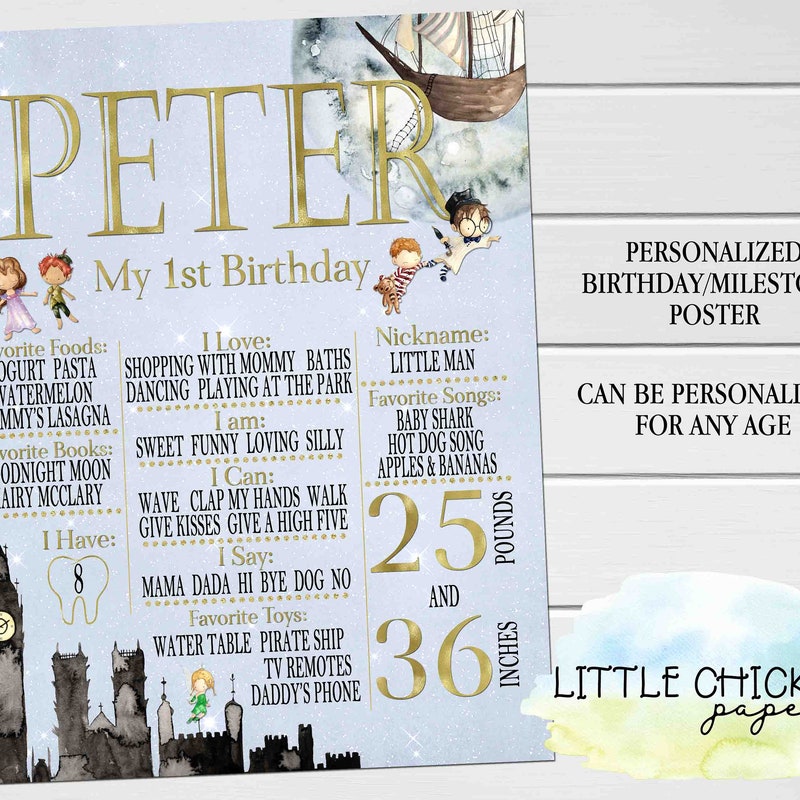 Peter Pan 1st Birthday - Etsy