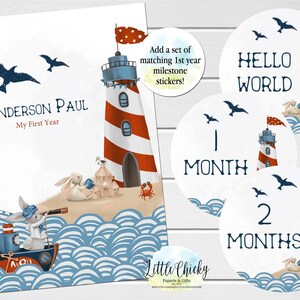 Nautical Baby Keepsake Journal, Sea Adventures First Year Baby Journal ...