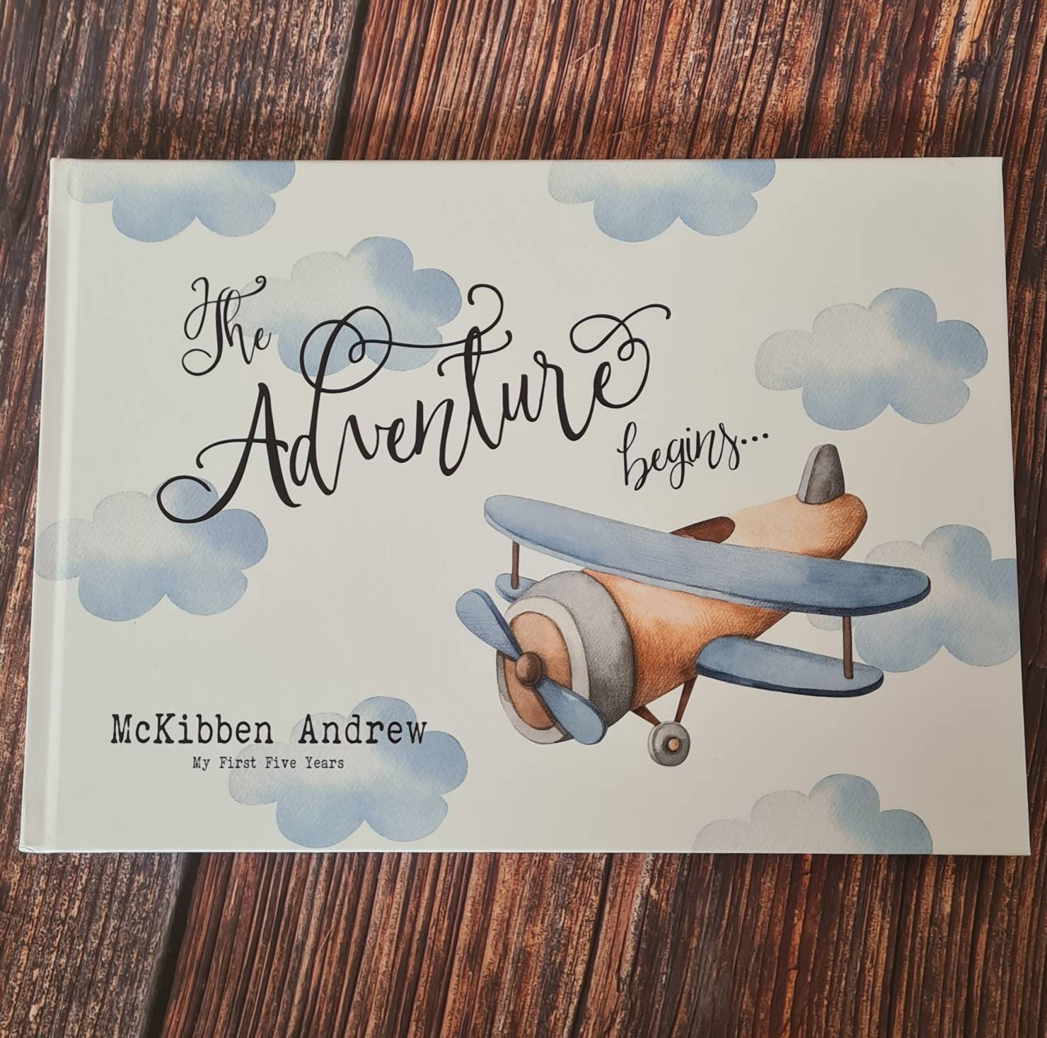 Airplane Baby Keepsake Journal Airplane Baby Book Milestone | Etsy