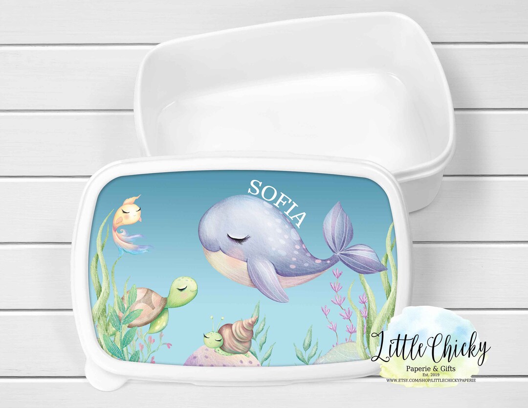 Personalized Under the Sea Lunch Box, Vesper Box, Brotbox, Under the ...