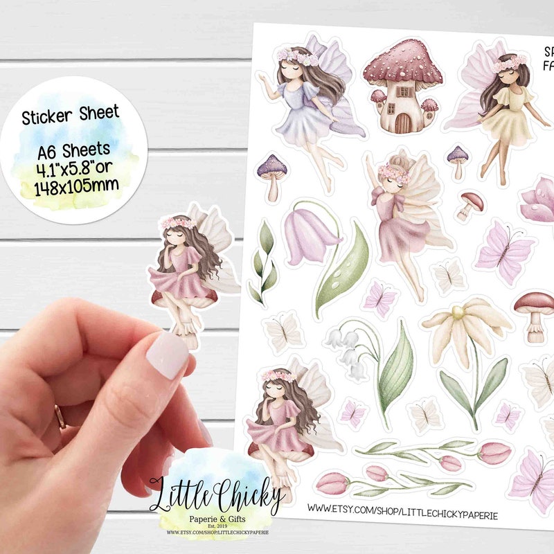 Fairy Stickers - Etsy