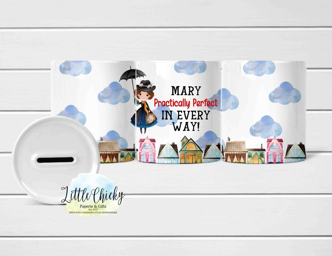 Mary Poppins Money Box, Mary Poppins Coin Bank Sublimation Design ...