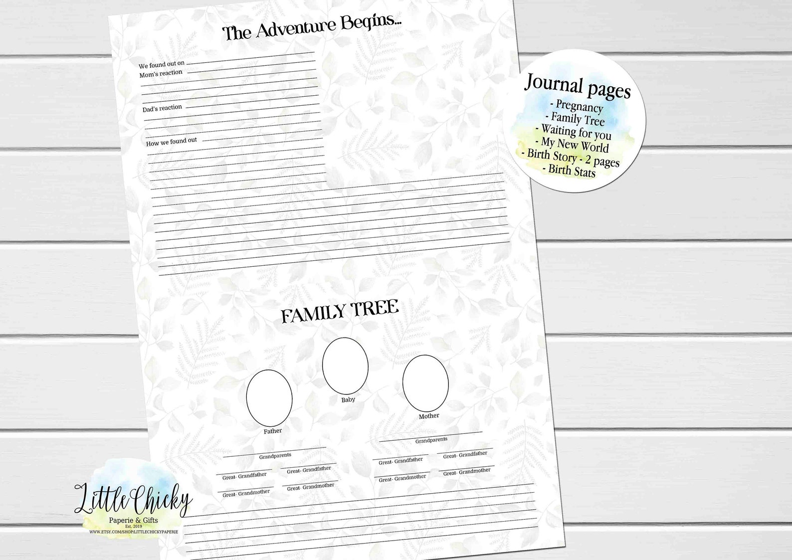 Deer Baby's First Year Calendar Baby Deer First Year | Etsy