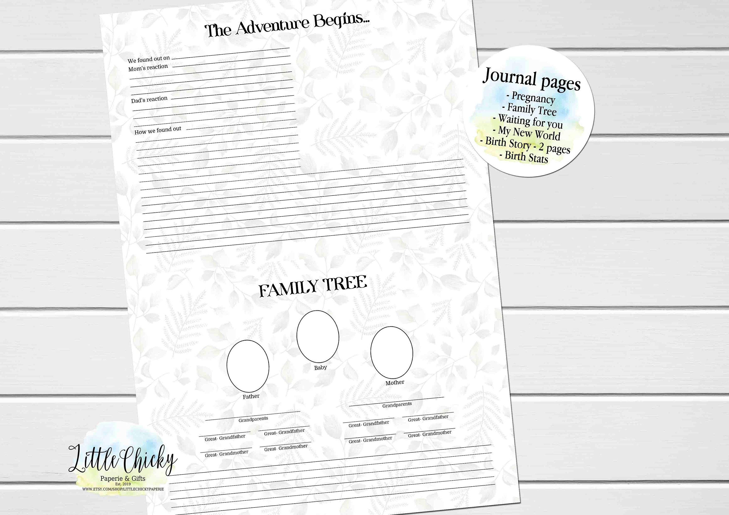 Deer Baby's First Year Calendar Baby Deer First Year - Etsy