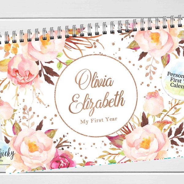 Rose Gold Calendar - Etsy