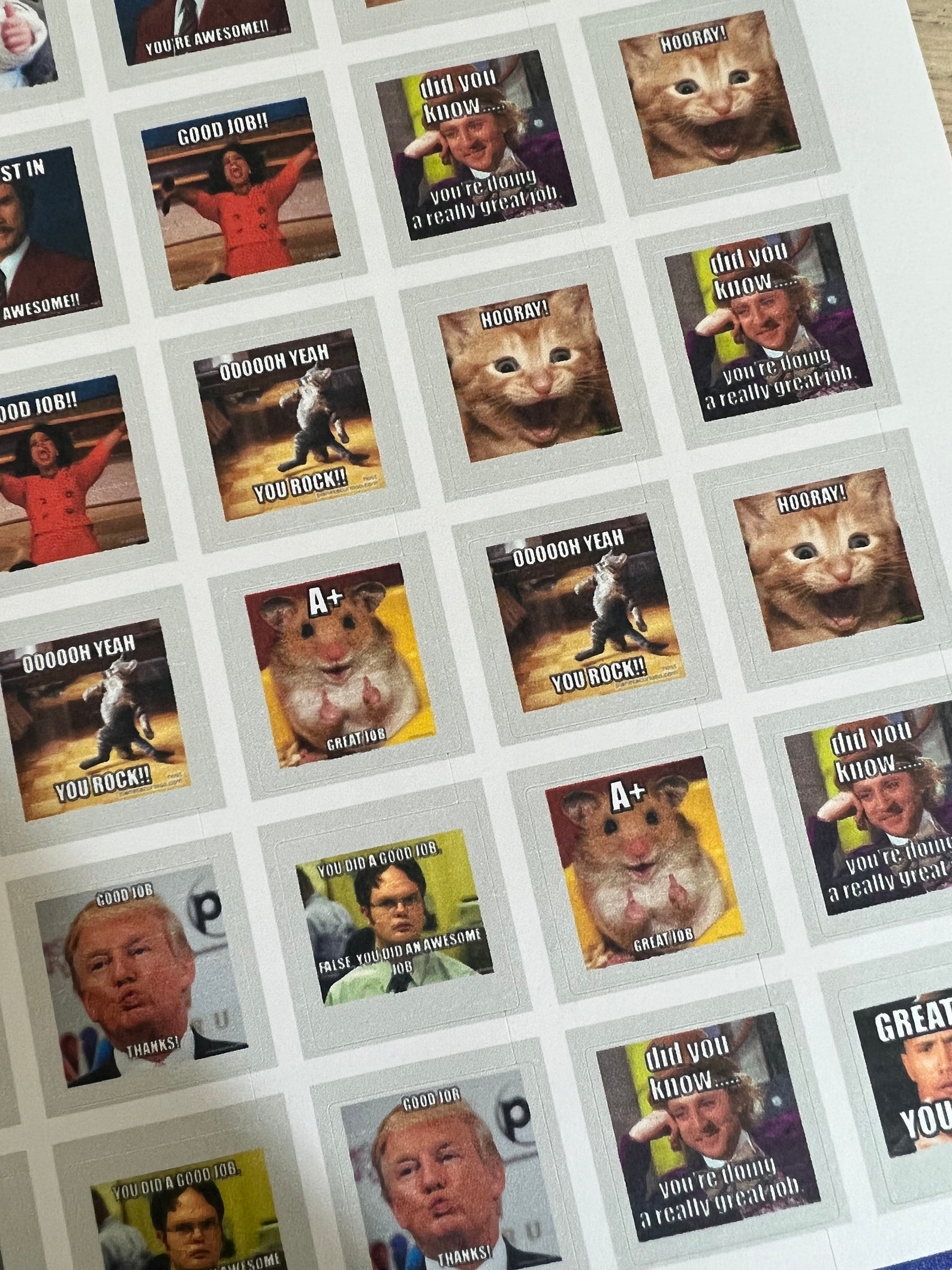 Random Meme Sticker Pack for Teachers (avery Compatible) - 1” Stickers ...