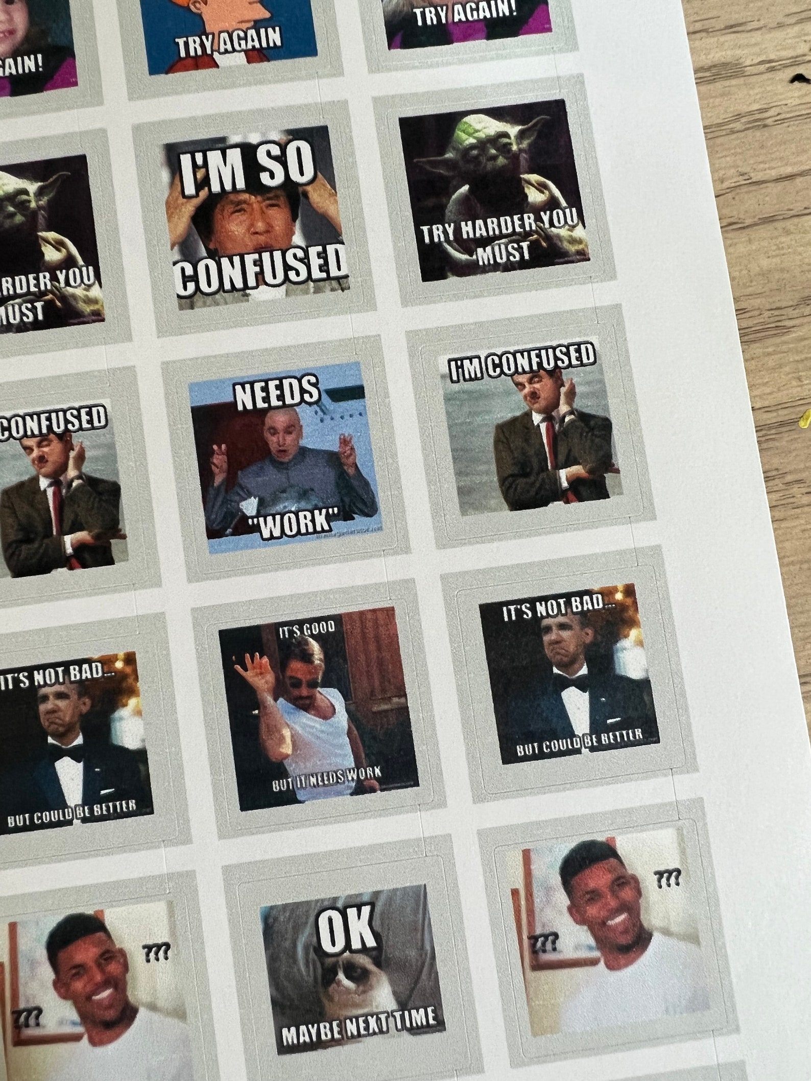 Random Meme Sticker Pack for Teachers (avery Compatible) - 1” Stickers ...