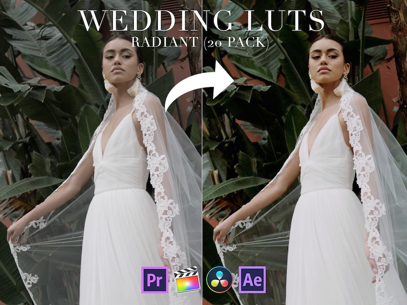 Wedding LUT 20 Pack | RADIANT | Stunning Cinematic Video Colour Grading ...