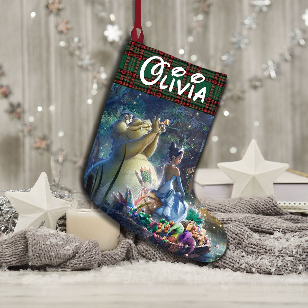 Personalization Tiana Stocking Xmas Stocking The Princess Etsy