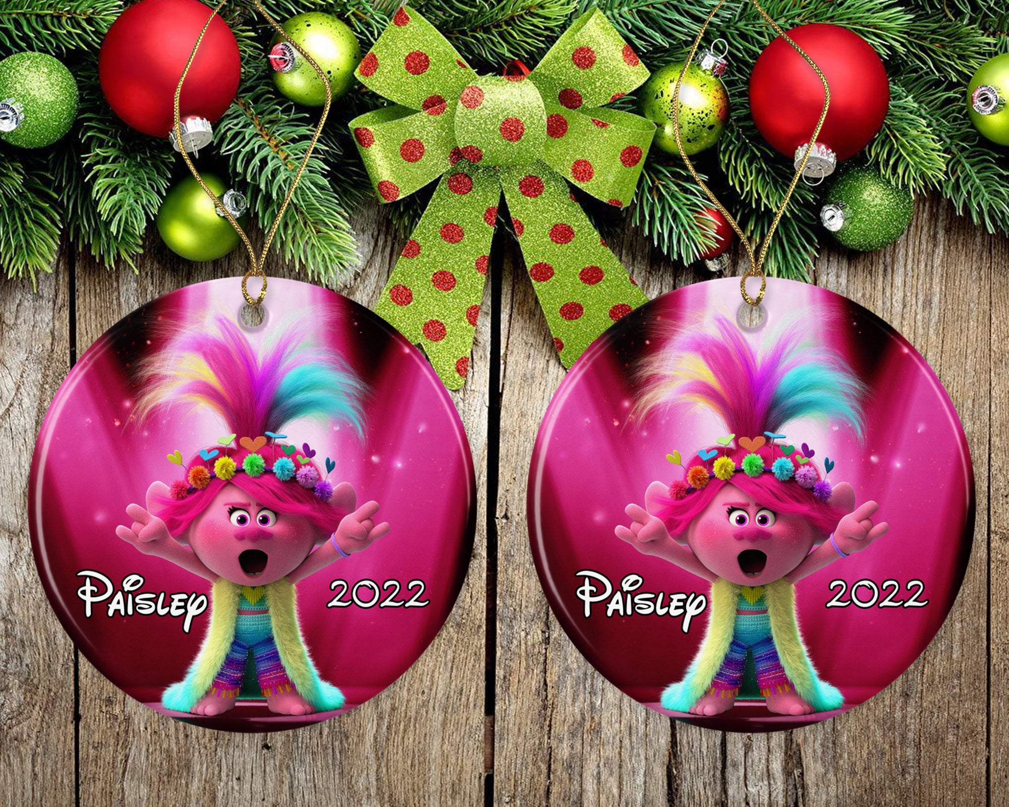 Personalized Trolls Poppy Christmas Ornament, Trolls Poppy Ornament ...