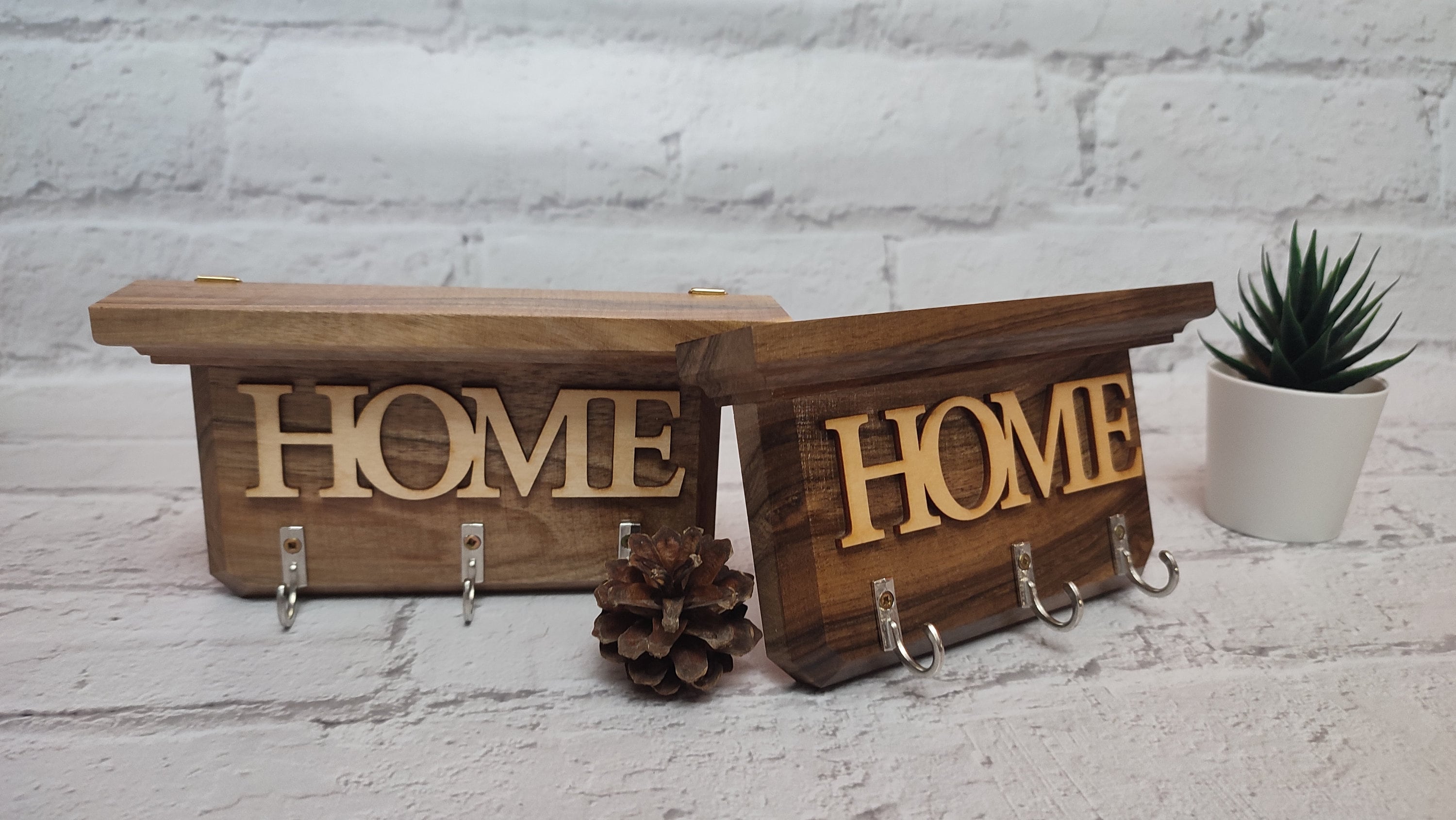 Key Hanger, Key Holder, Wall Mount Key Hanger, Wooden Keyholder ...