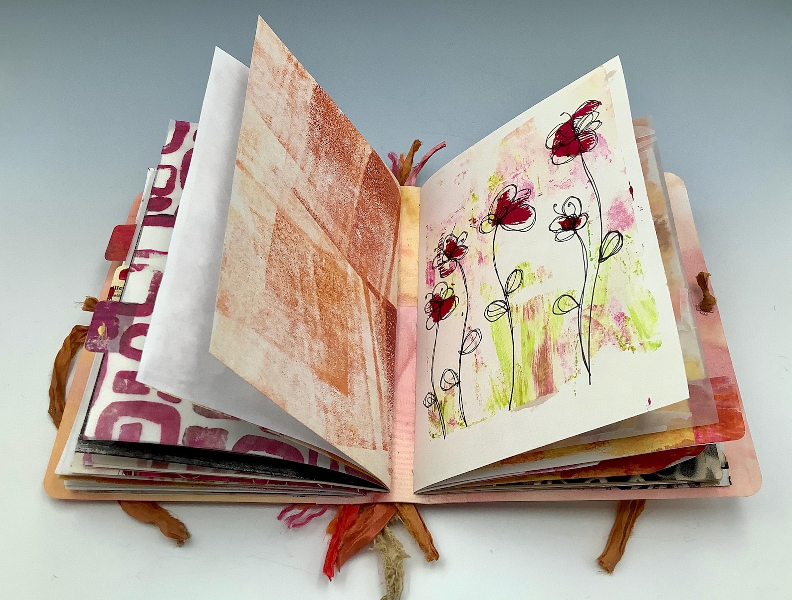 Whimsy Junk Journal, Handbound Book, Sketchbook, Diary, Notebook, Art ...