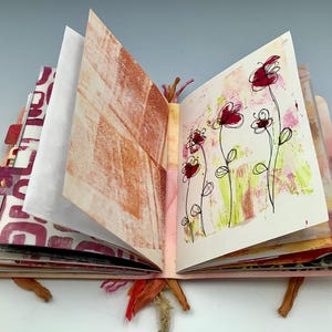 Whimsy Junk Journal, Handbound Book, Sketchbook, Diary, Notebook, Art ...