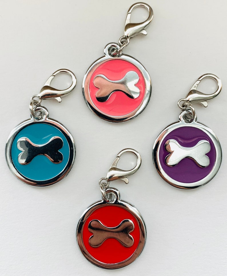 Round Dog Tags Pet ID Tag Laser Engraved Dog Tags Dog ID - Etsy