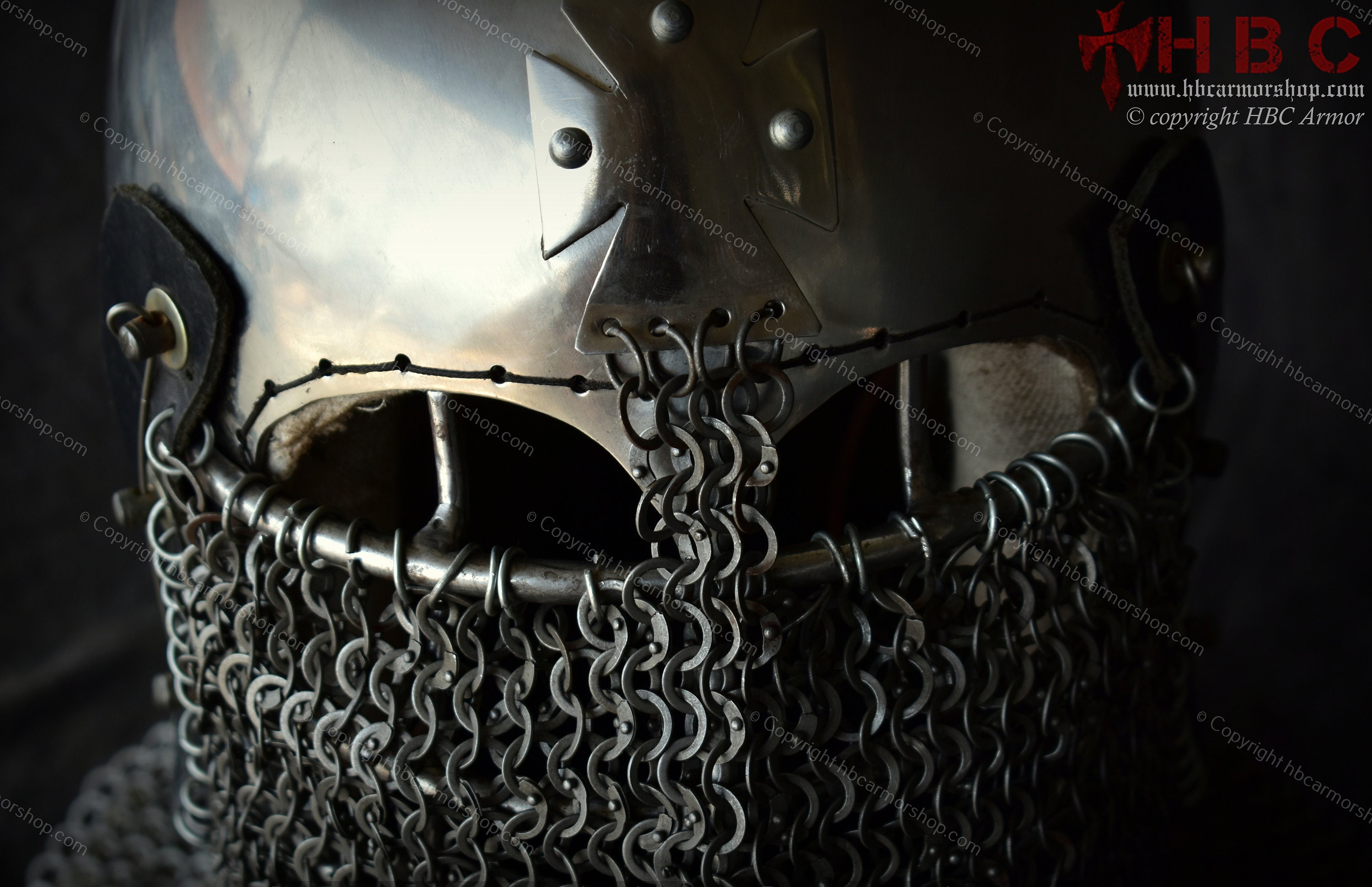 Helmet English Cross Bascinet for Hmb/imcf/medieval Steel - Etsy Australia