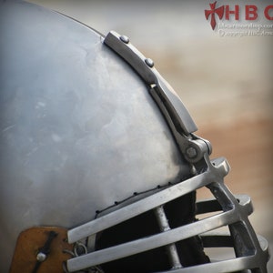 Wolf Ribs Buhurt Helmet - 14th-15th Century for HMB/IMCF Steel Combat ...