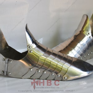 Hand-forged Gothic 15th Century Sabaton Foot Armour for Buhurt ...