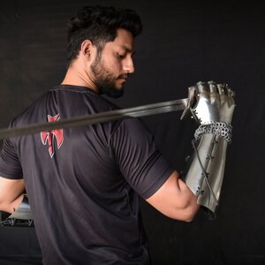 Steel Japanese SCA Gauntlet - Etsy