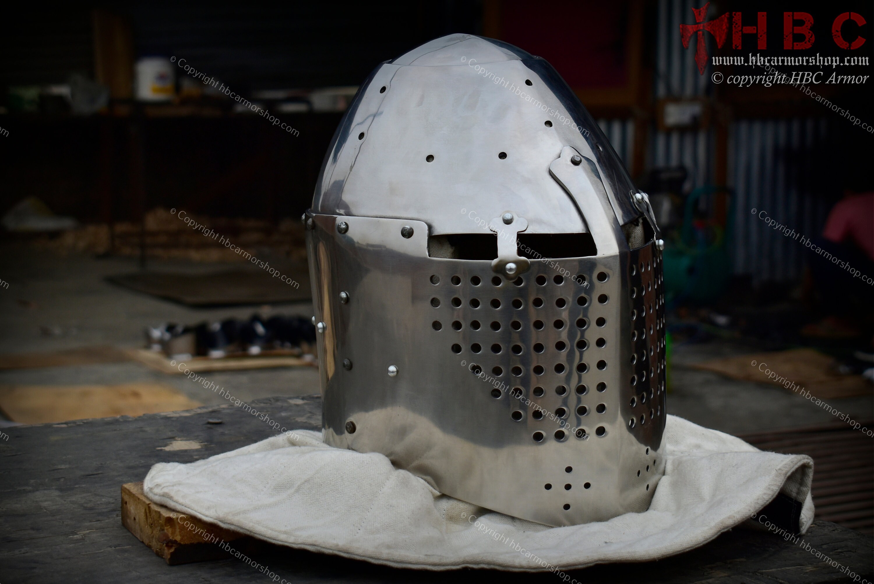 Great Helmet Medieval Combat/Buhurt/IMCF | Etsy