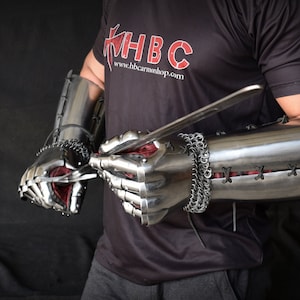 Steel Japanese SCA Gauntlet - Etsy