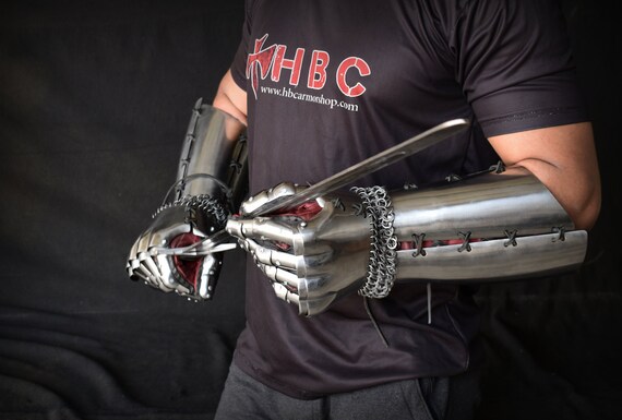 Steel Japanese SCA Gauntlet | Etsy