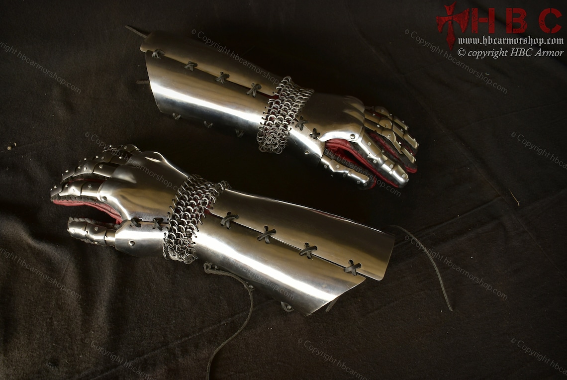 Steel Japanese SCA Gauntlet | Etsy