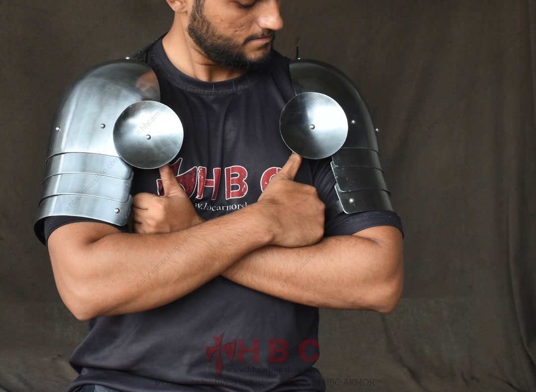 Medieval Spauldron With Rondels/european Style Shoulder Armour With ...