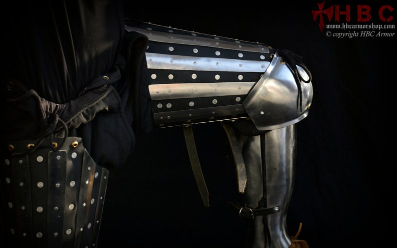 Splint Thigh Armour With Floating Knee Cop & Case Greave - Etsy