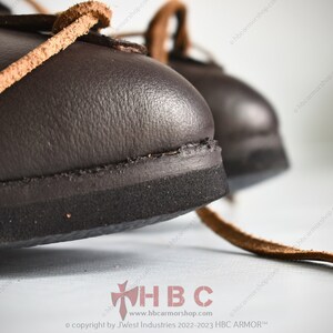 Medieval Battle Boots Leather With Reinforce Leather+rubber Sole ...