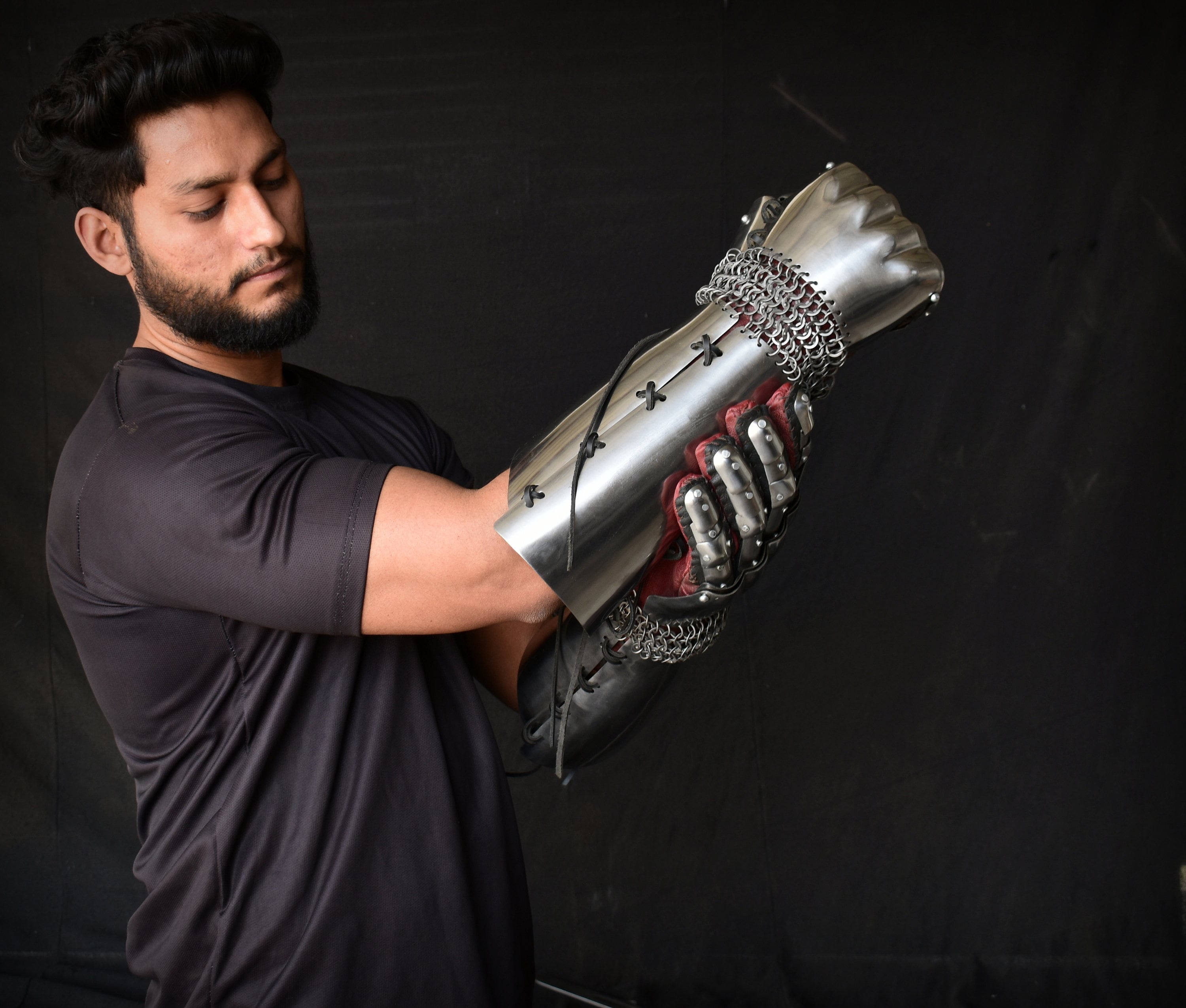 Steel Japanese SCA Gauntlet - Etsy