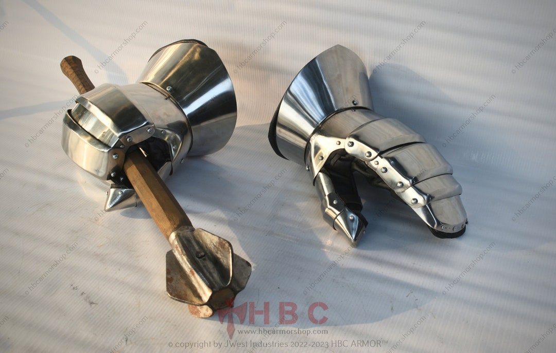 Christ's Knight Medieval Buhurt Mitten/gauntlet | Buhurt Gauntlet /SCA ...
