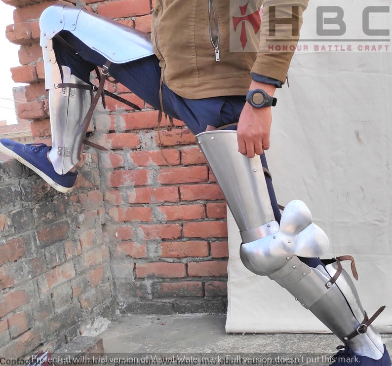 Handmade Medieval Steel Leg Protection Armour - Etsy