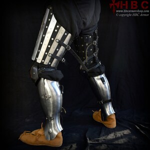 Splint Thigh Armour With Floating Knee Cop & Case Greave (splinted Leg ...