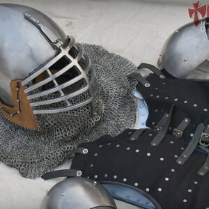 Wolf Ribs Buhurt Helmet - 14th-15th Century for HMB/IMCF Steel Combat ...