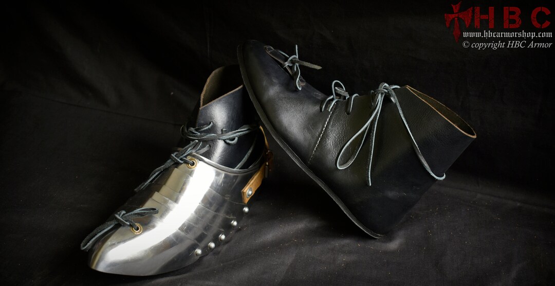 Buhurt Shoes With Steel Sabatons Combo- Renaissance Style for Full ...