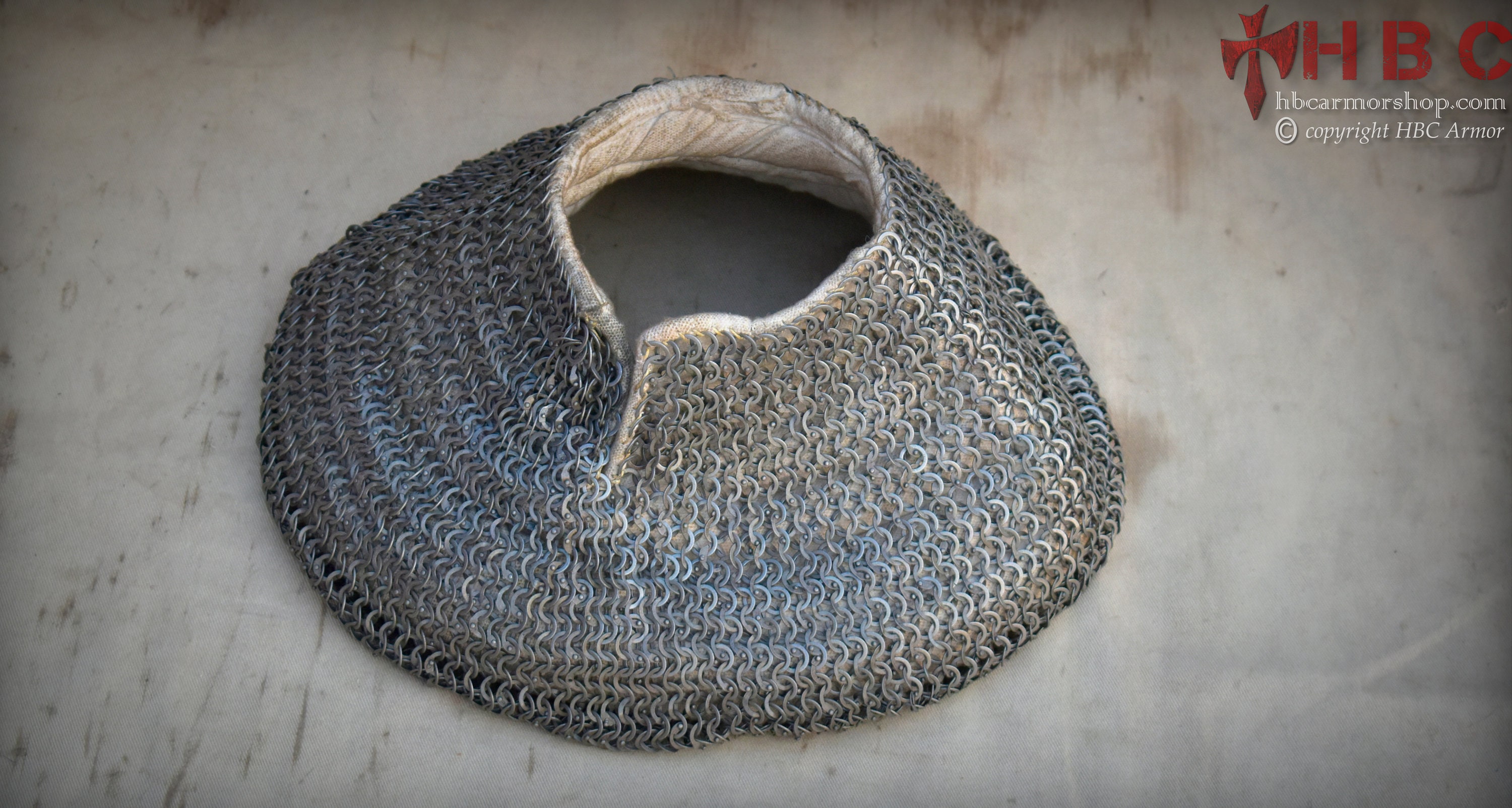 Padded Chainmail Collar For Medieval ReenactmentSCARole | Etsy