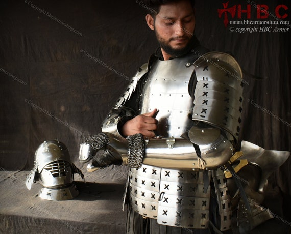 Sca Combat Armor Medieval Knight Suit Of Armor Battle Ready Wearable