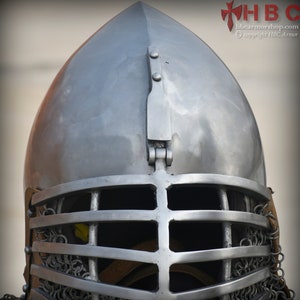 Wolf Ribs Buhurt Helmet - 14th-15th Century for HMB/IMCF Steel Combat ...